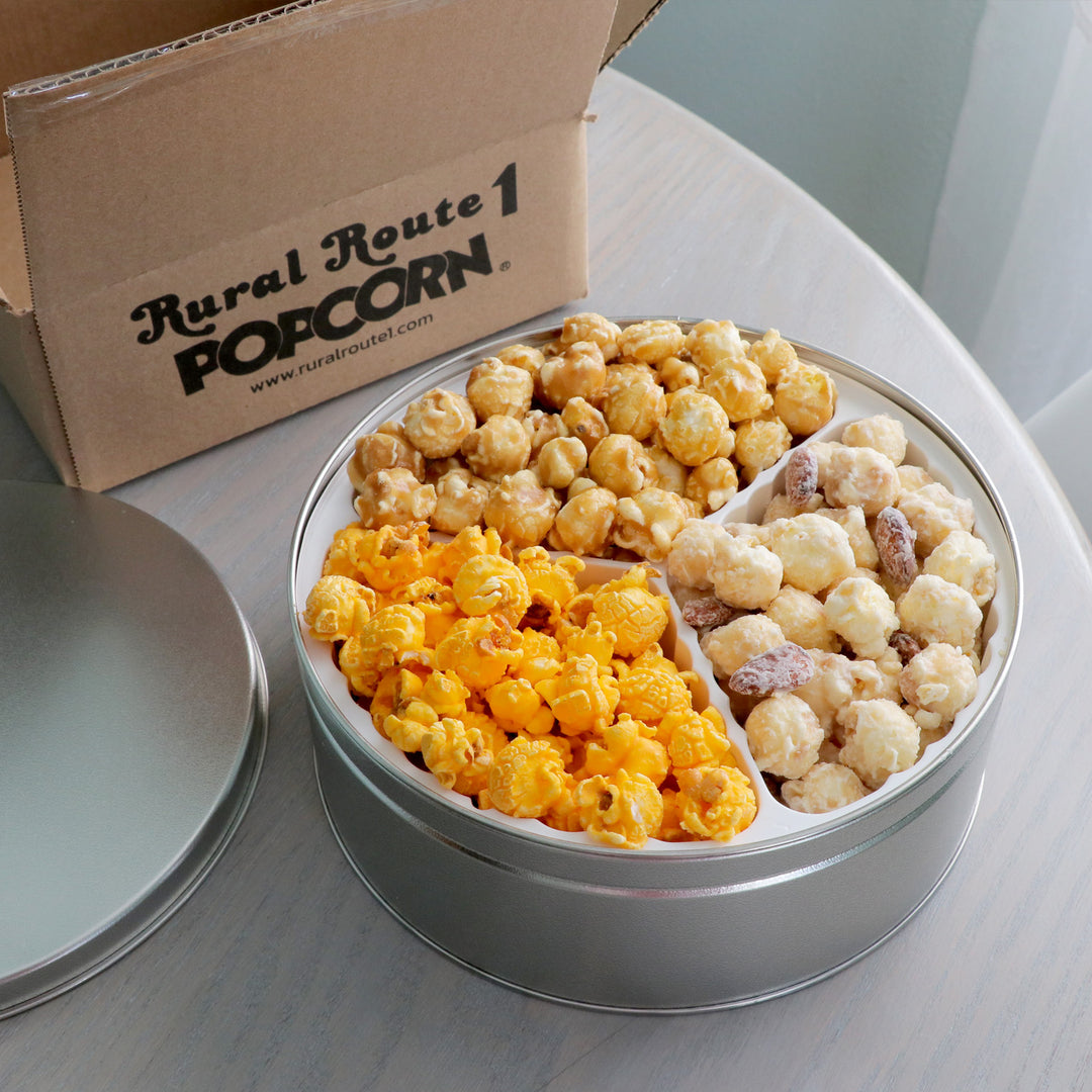 The Classics - Small Round Tin – Rural Route 1 Popcorn